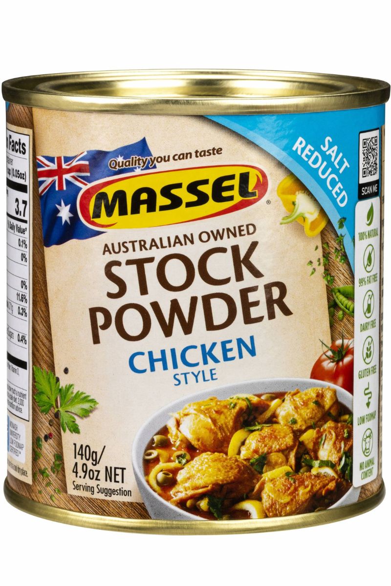 MASSEL Stock Powder REDUCED SALT - Chicken Style (140g) – FODMarket Ltd