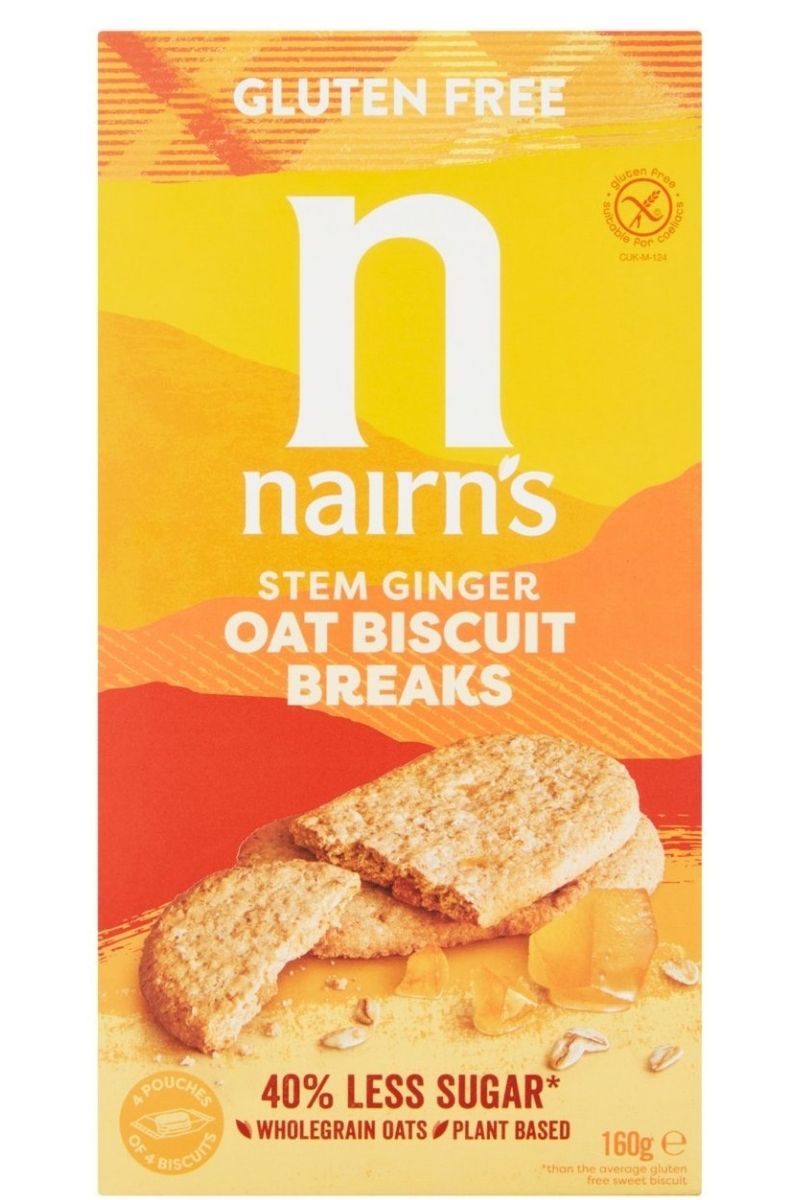 NAIRNS Biscuit Breaks - Gluten Free Stem Ginger (160g) – FODMarket Ltd