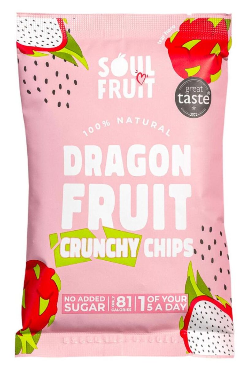 SOUL FRUIT Freeze Dried - Dragon Fruit Crisps (20g) – FODMarket Ltd