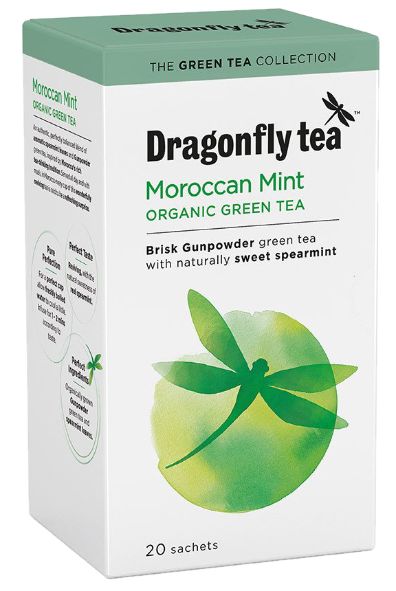 DRAGONFLY Moroccan Mint Green Tea (20 per pack) – FODMarket Ltd