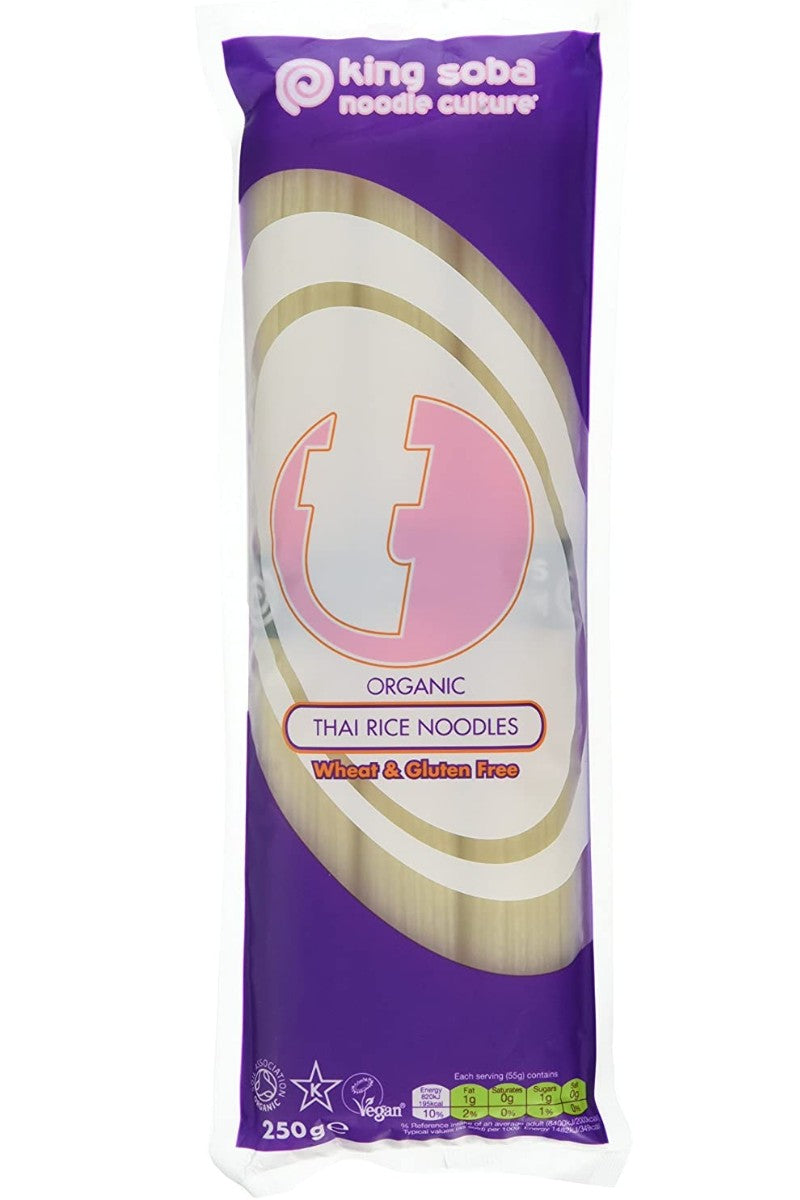 KING SOBA Organic Thai Rice Noodles (250g) – FODMarket Ltd