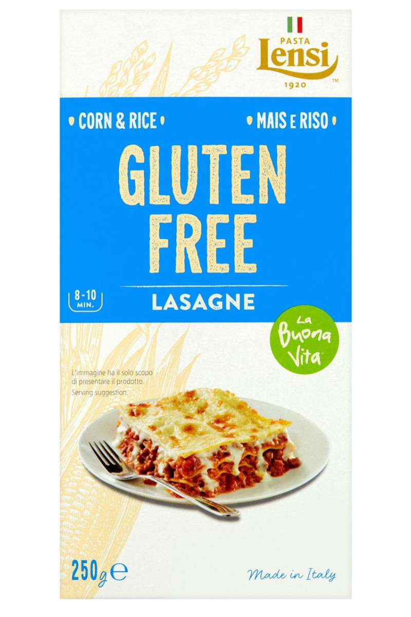PASTA LENSI Gluten Free Lasagne (250g) – FODMarket Ltd
